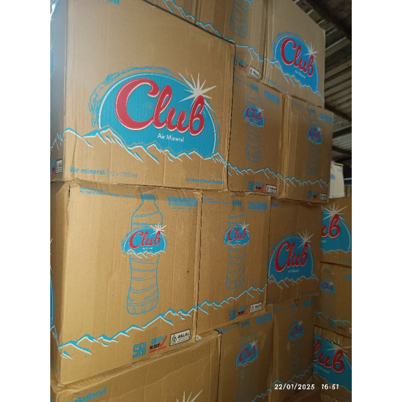 Jual Air Mineral Club 1.5L (12 botol) | Shopee Indonesia