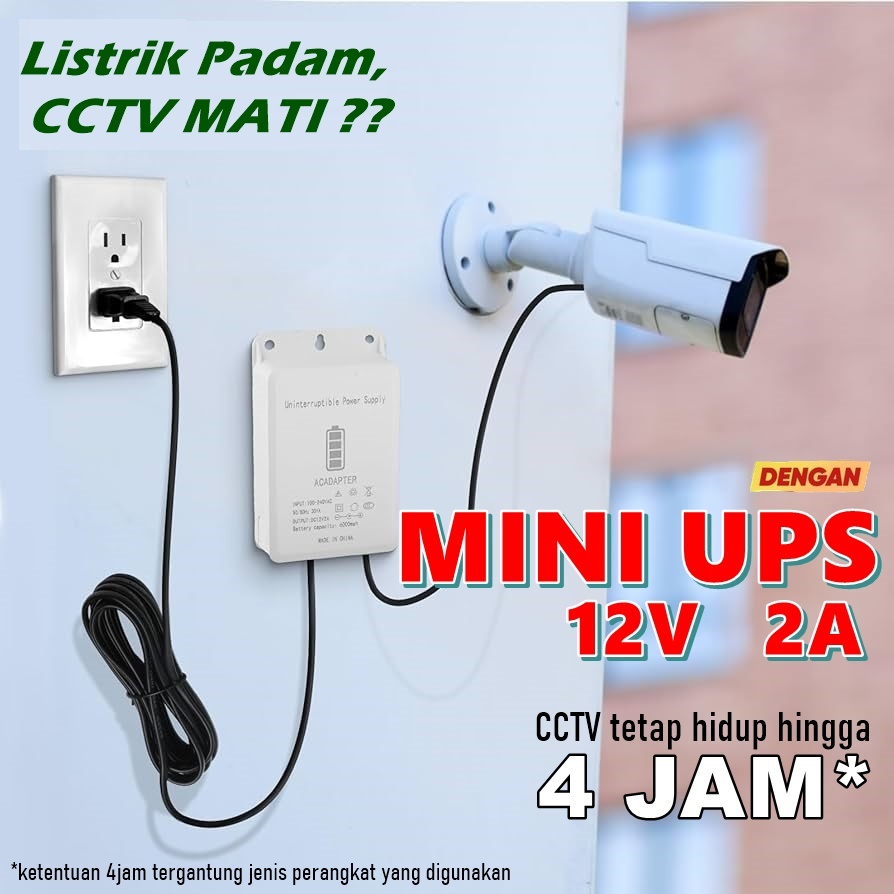 Jual Mini UPS 12V2A backup Router Modem CCTV | Shopee Indonesia