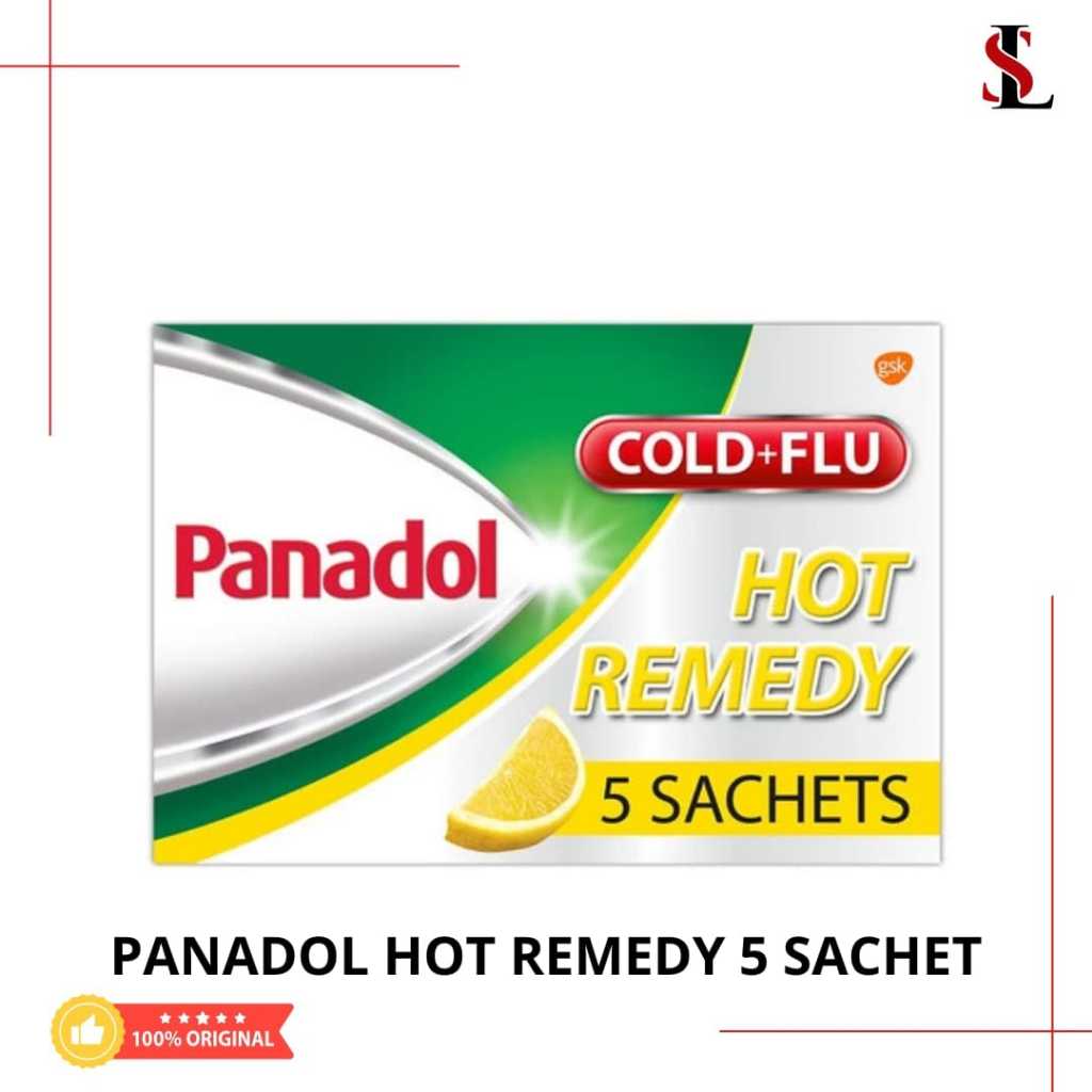 Jual Panadol hot remedy cold flu isi 5 sachets original | Shopee Indonesia