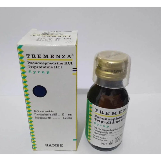 Jual Tremenza 𝐒𝐢𝐫𝐮𝐩 𝟔𝟎𝐌𝐋 - Meredakan Pilek, Bersin-Bersin dan Hidung ...