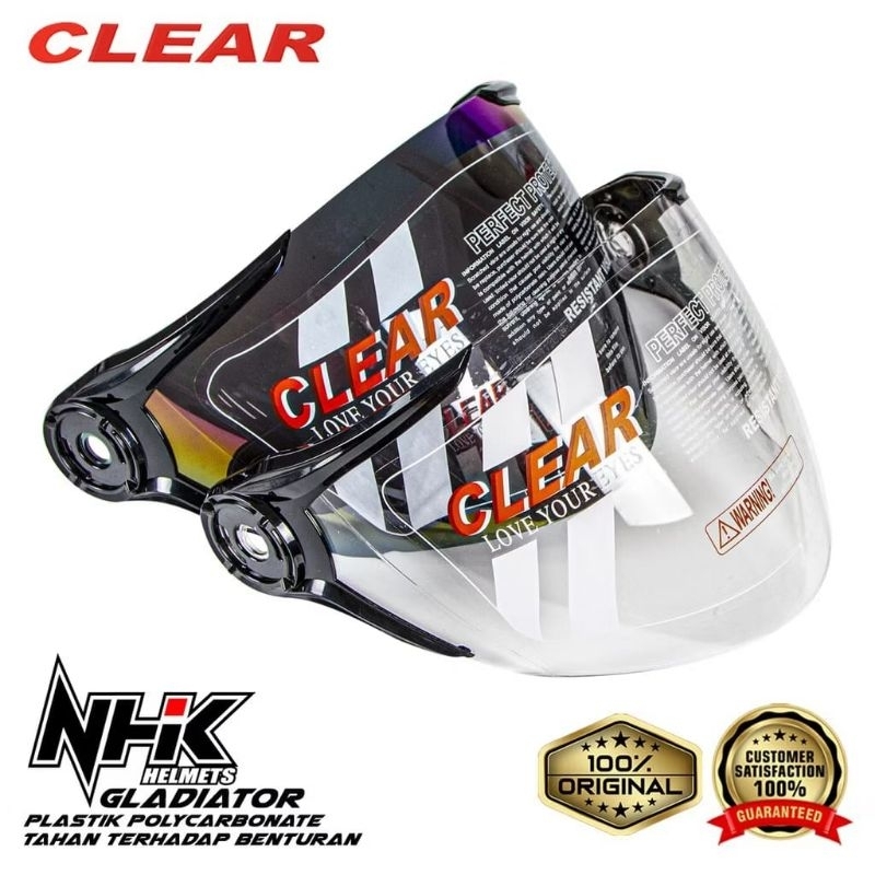 Jual KACA HELM NHK GLADIATOR REVENTOR BENING | Shopee Indonesia