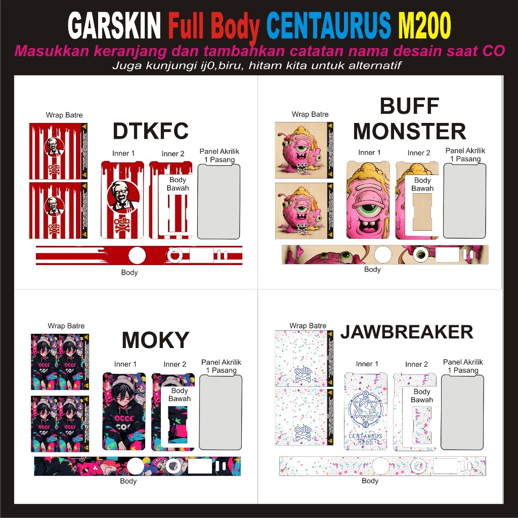Jual stiker garskin apa saja cek variasi bisa custom | Shopee Indonesia