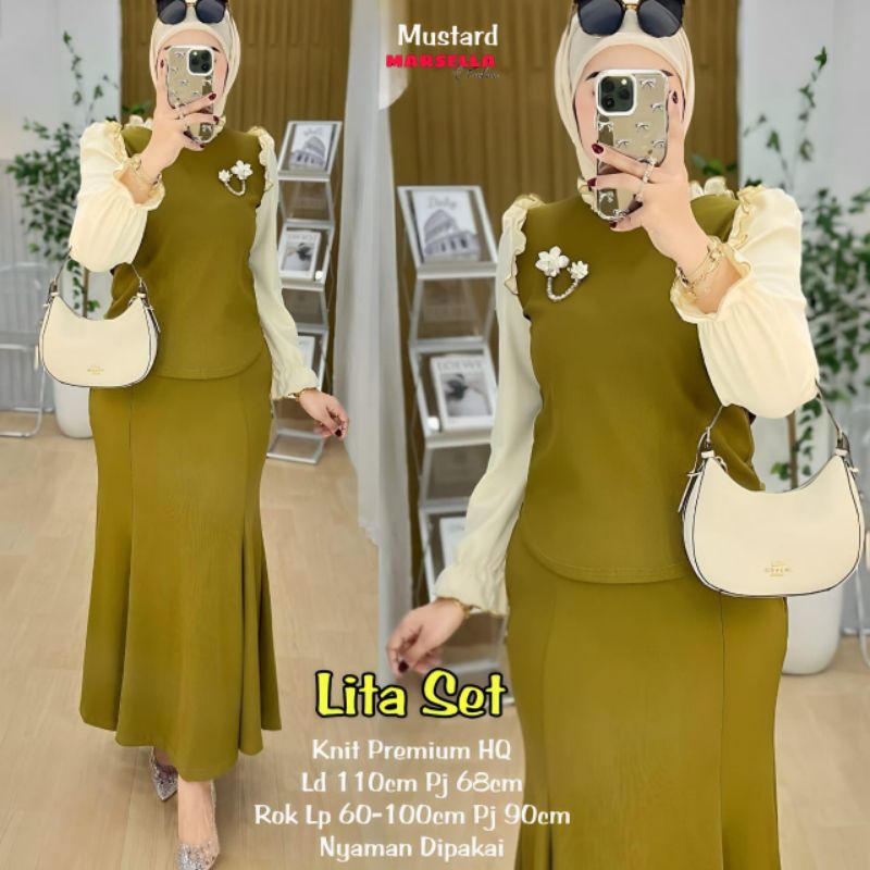 Jual RESTOK BISA COD)) BAJU SOULA SET // LITA SET CANTIK BY W&W | Shopee Indonesia