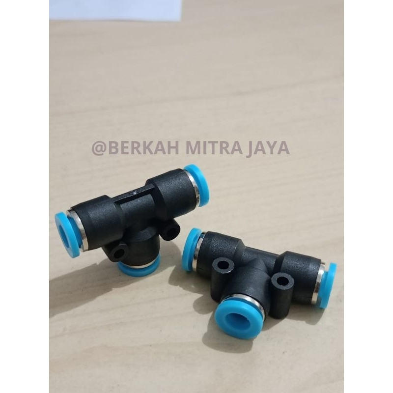 Jual Fitting angin model Tee T / sambungan selang angin 6mmModel T ...