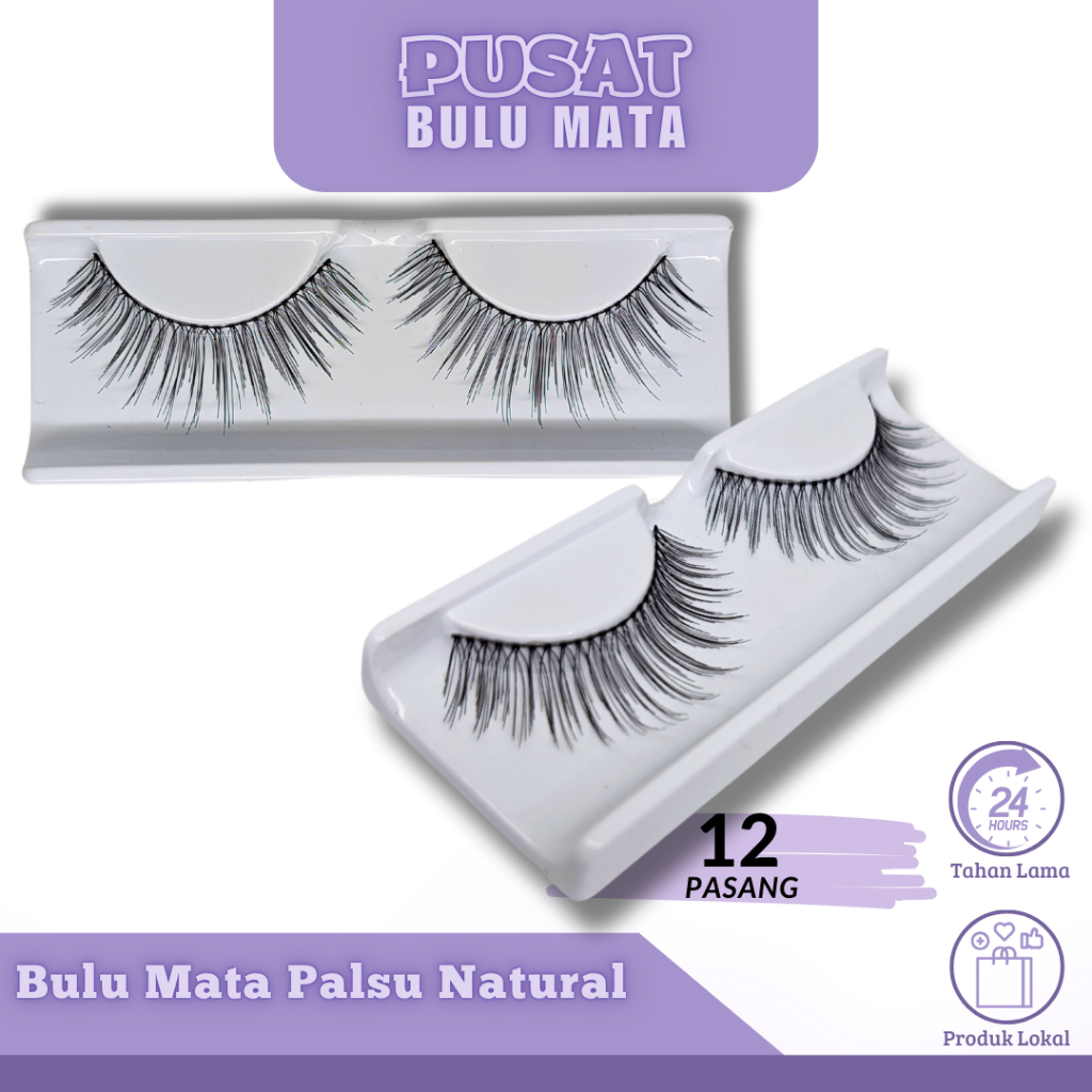 Jual Bulu mata natural model 110 isi 12 pasang | Shopee Indonesia
