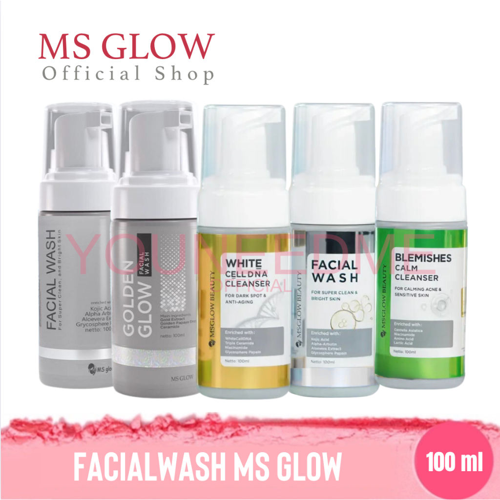 Jual GOLDEN GLOW FACIAL WASH SABUN WAJAH MS GLOW | Shopee Indonesia