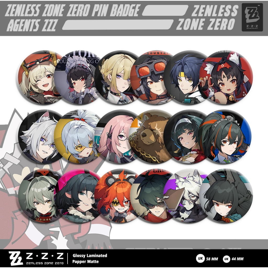 Jual Pin Zenless Zone Zero - Pin Bros Zenless Zone Zero ZZZ badge - Pin ...