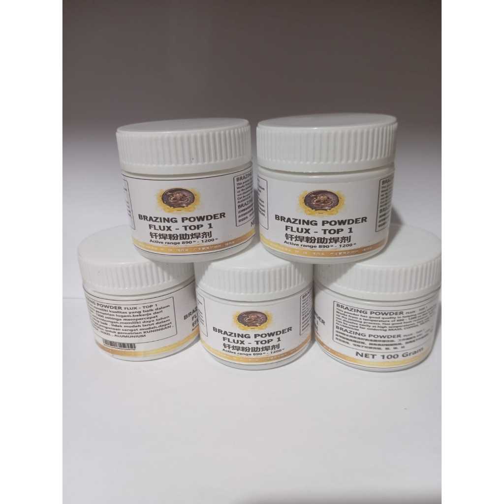 Jual BRAZING POWDER FLUX TOP 1 obat fluk flux kawat las alumunium ...