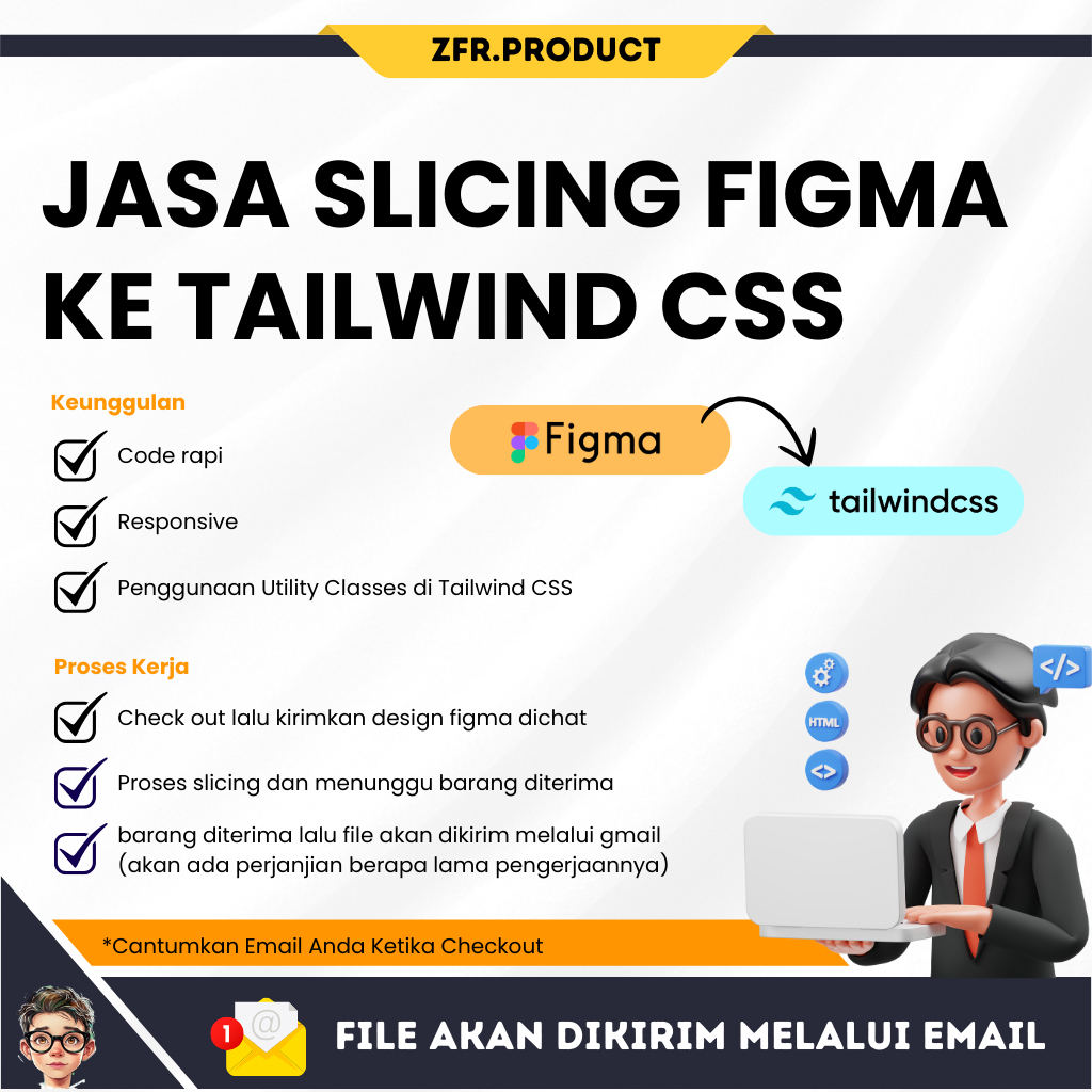 Jual Jasa Slicing Figma ke Tailwind CSS | Shopee Indonesia