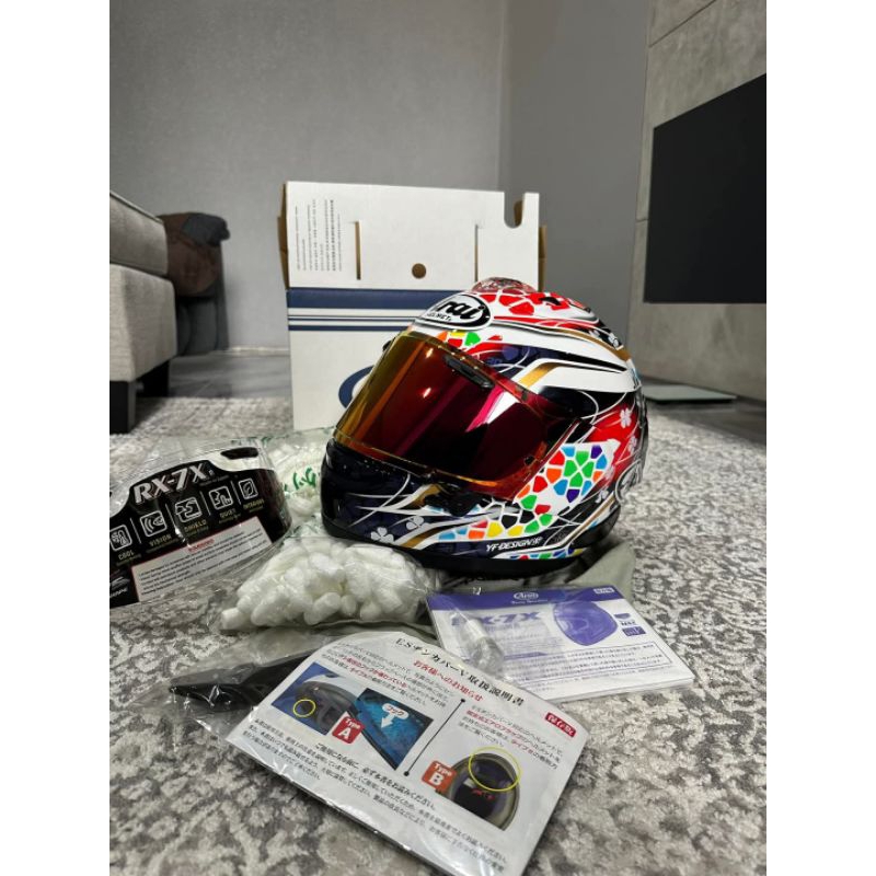 Jual Helm Fullface Arai RX7X Nakagami GP2 Paket Ganteng | Shopee Indonesia