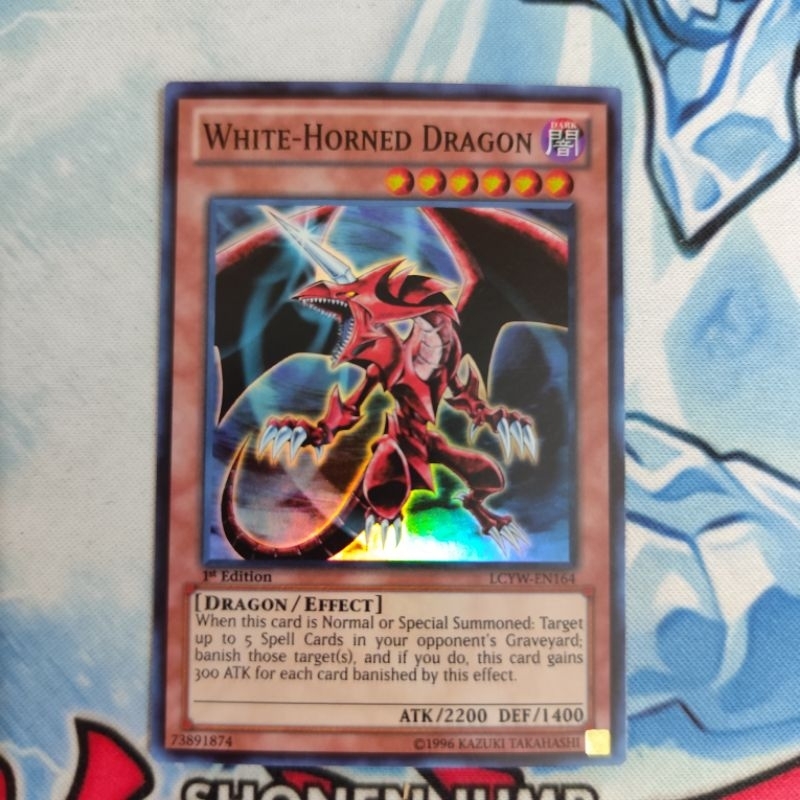 Jual Yugioh White Horned Dragon LCYW Super rare Original | Shopee Indonesia