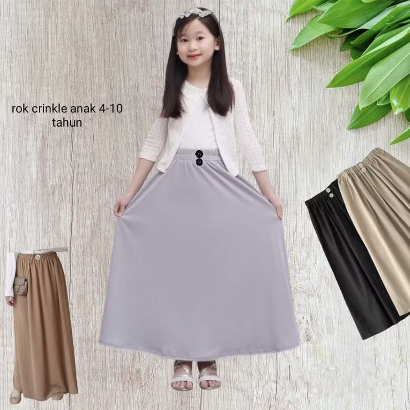 Jual ROK CRINKLE ANAK USIA 4-13 TAHUN/ROK ANAK AIRFLOW/ROK CRINKLE ...