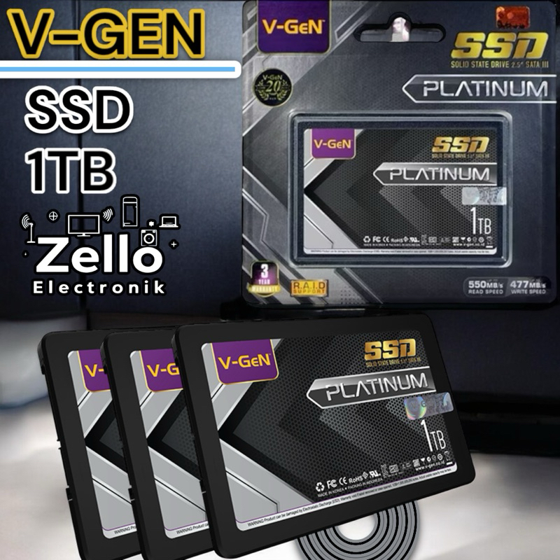 Jual SSD V-Gen 128GB 256GB 512GB 1TB Sata 3 Vgen Platinum Garansi Resmi ...