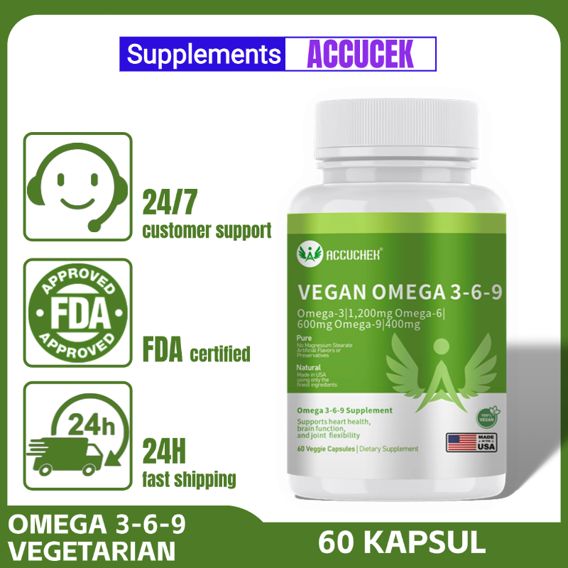 Jual Suplemen Omega 3-6-9 Vegetarian, mendukung kesehatan jantung ...