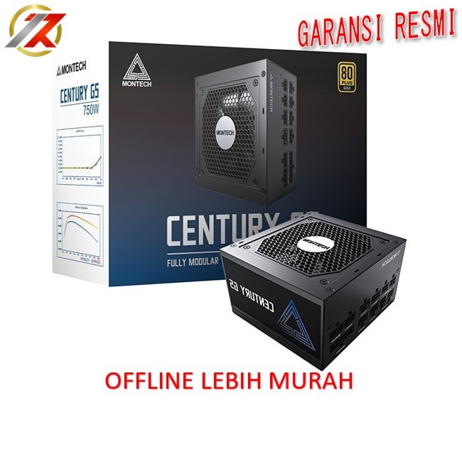 Jual MONTECH CENTURY G5 750W 80+ GOLD PCIe 5.0 Fully Modular Power ...