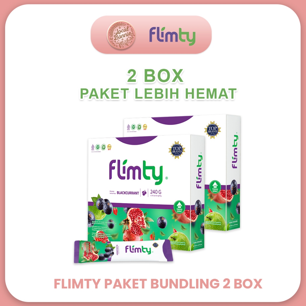 Jual Flimty Fiber || 1 Box isi 16 Sachet | Bundling 2 Box Paket Lebih ...