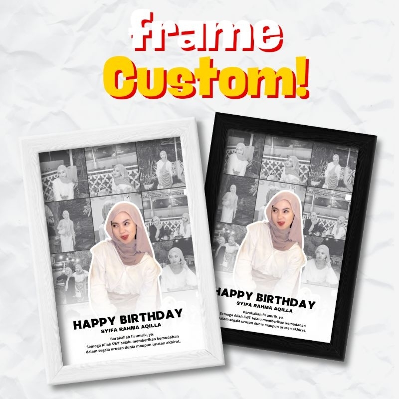 Jual [1 HARI JADI] INSTA FRAME CUSTOM FOTO 5R/10RS - INSTA FRAME ...