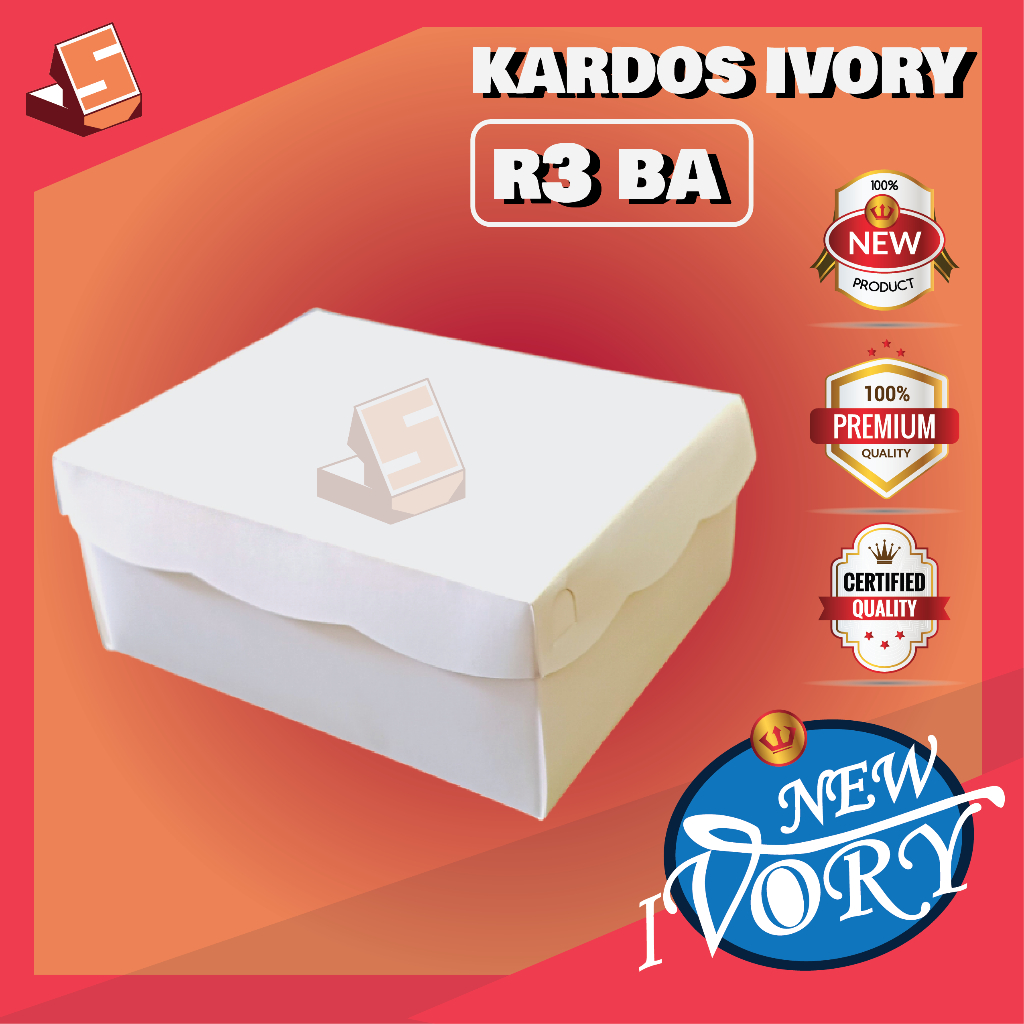 Jual KARDUS JAJAN IVORY R3 BA / KARDUS bahan IVORY / R3 BA 310 GSM ...