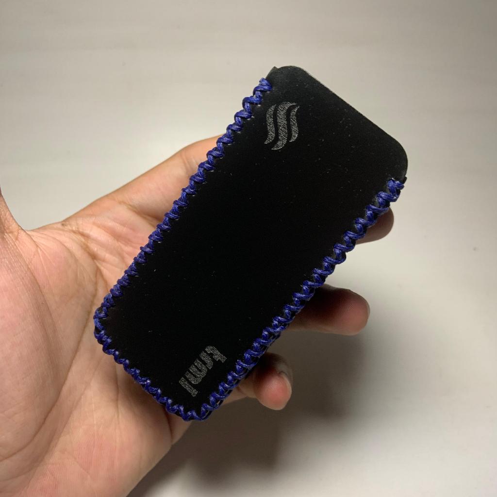 Jual Sleeve Case Kulit Trml T-99 Sintetis Hitam Logo Benang Biru ...