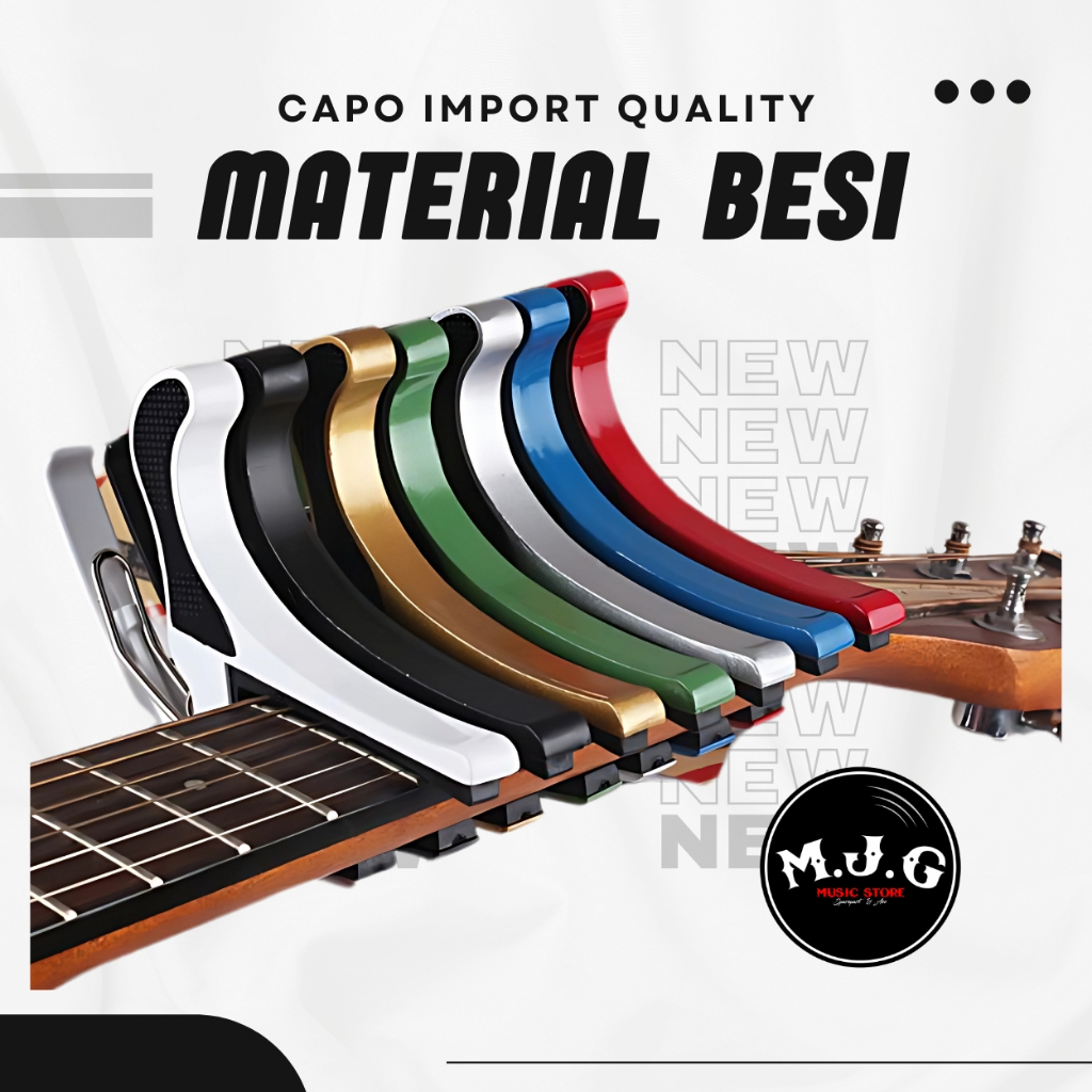Jual Capo penjepit senar gitar akustik or elektrik material metal besi ...