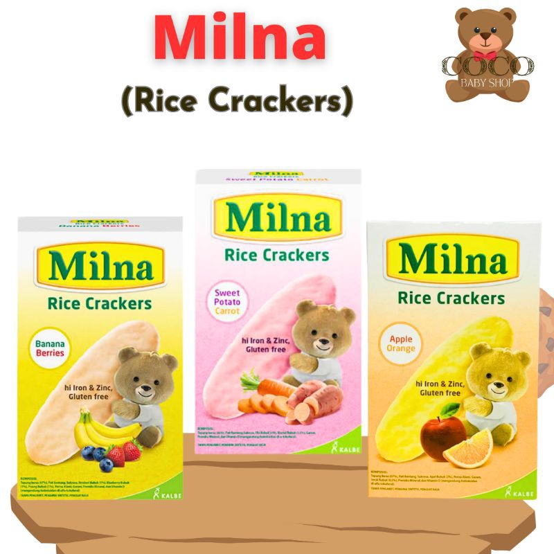 Jual Milna Rice Crackers 20g | Shopee Indonesia