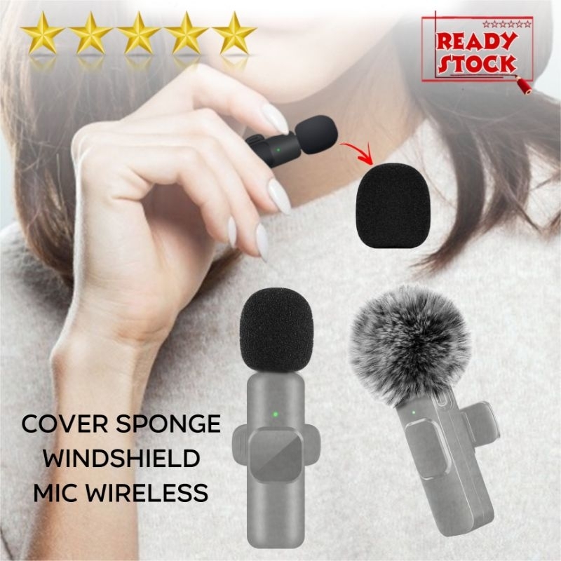 Jual Busa mic clip on wireless - spon mic windshield - foam mikrofon ...