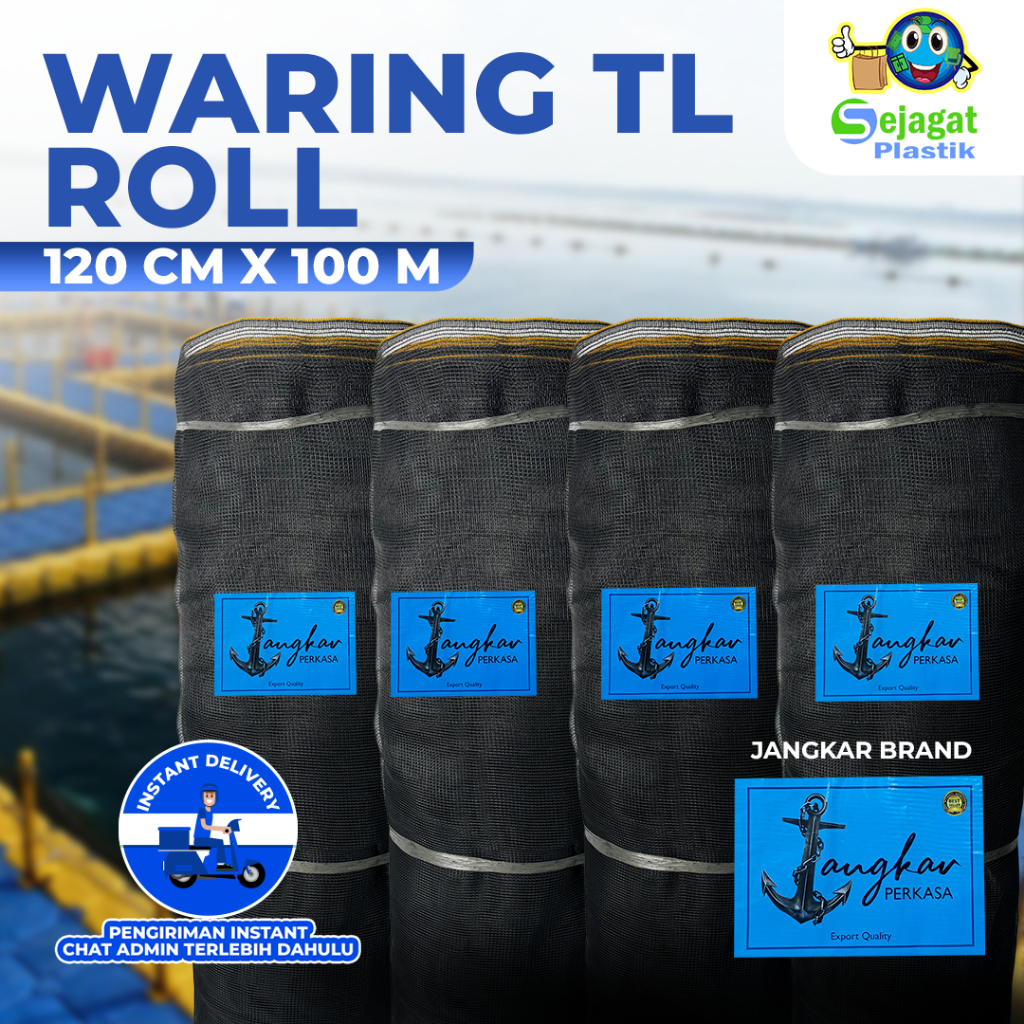 Jual Sejagat Plastik - Waring TL Jaring TL Jaring Kerambah Ikan Jaring ...