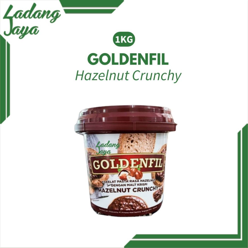 Jual Goldenfil Hazelnut Crunchy 1 kg | Selai Topping Olesan | Shopee ...