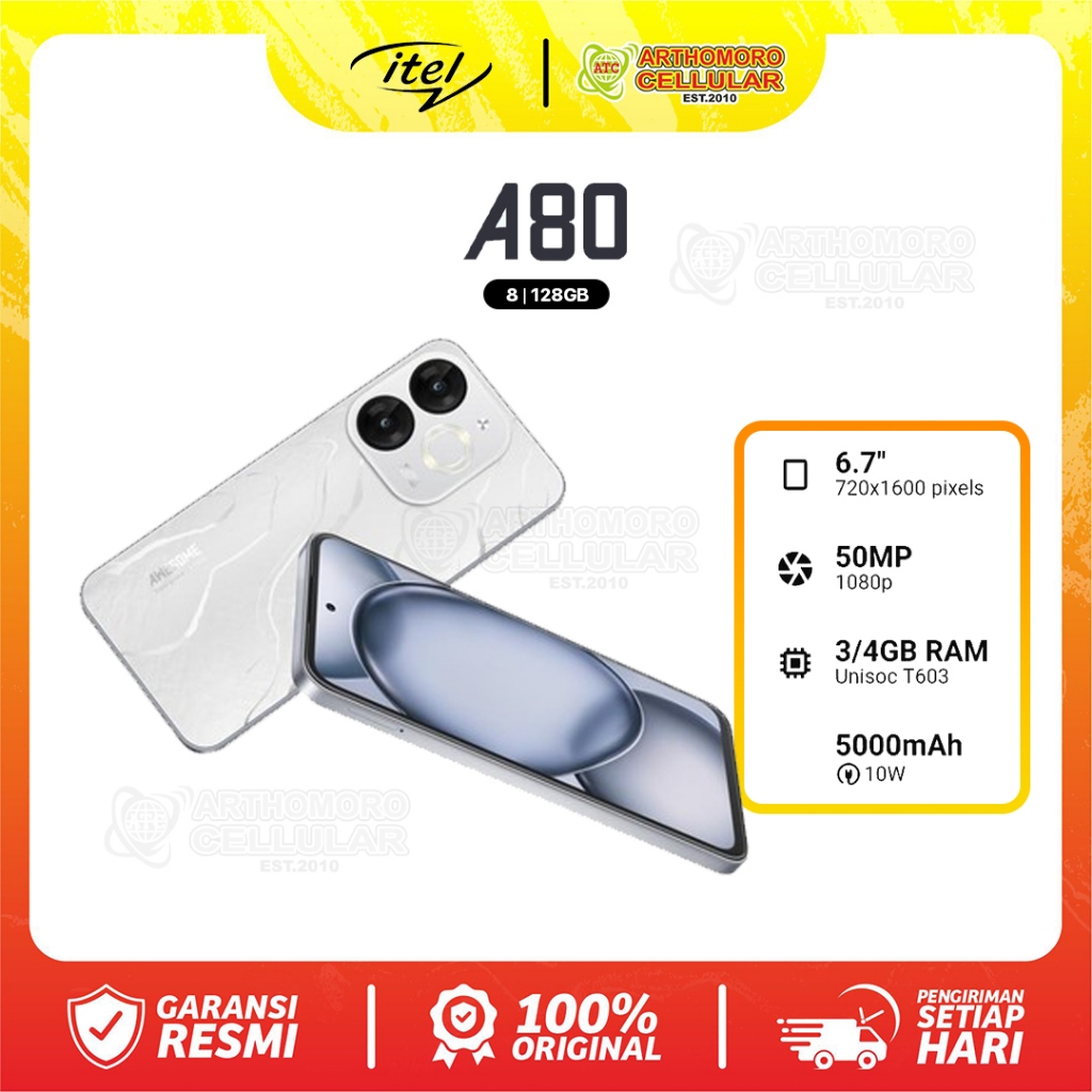 Jual ITEL A80 (4/128GB) - GARANSI RESMI | Shopee Indonesia