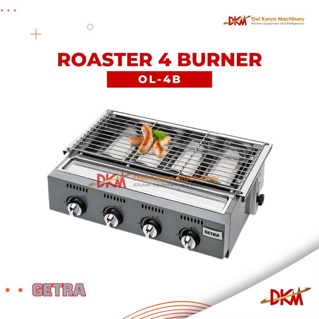 Jual GETRA OL-4B - GRILLER 4 Burner BBQ / GAS/OL 4B Getra | Shopee ...