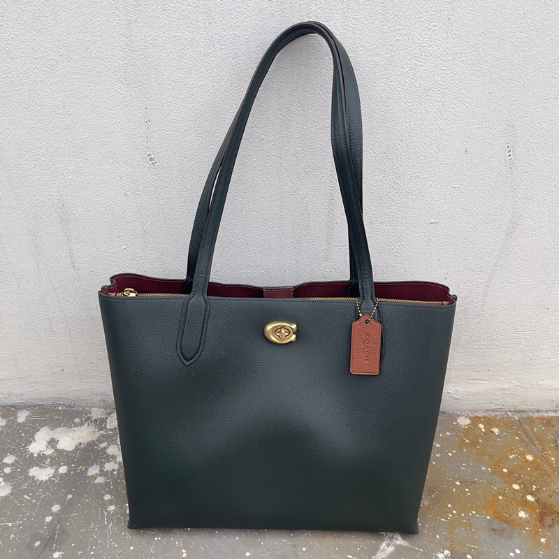 Jual Coach Willow Tote Bag in Colorblock with Signature Canvas C0692 ...