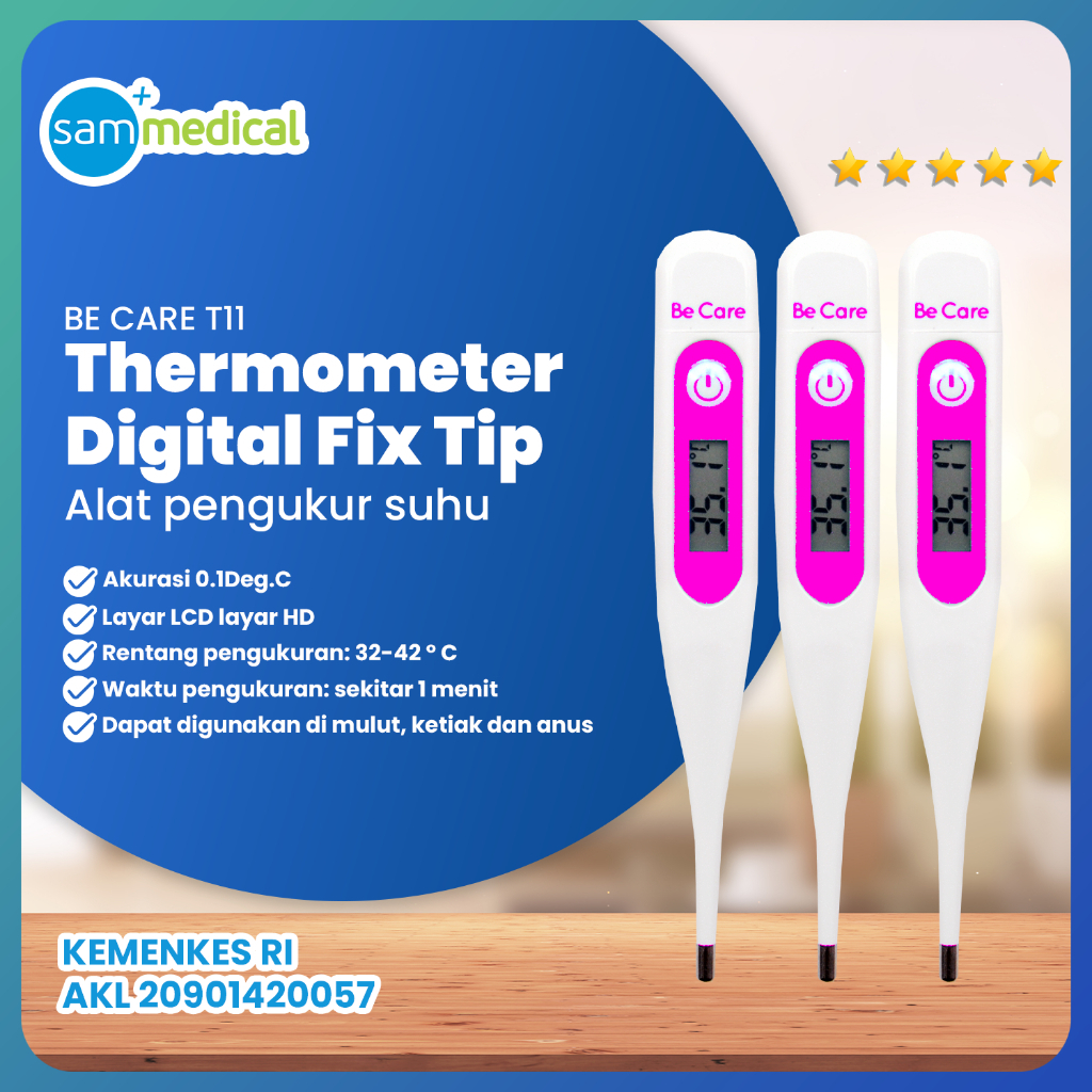 Jual Be Care Thermometer Ketiak Digital Rigid Tip T11 / Termometer ...