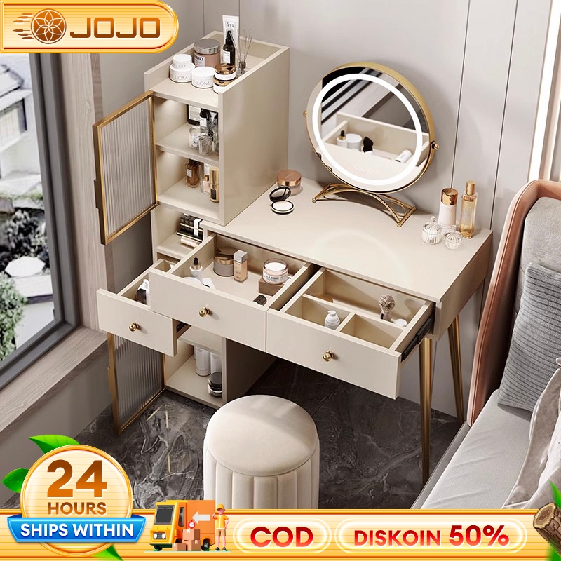 Jual Meja Rias Minimalis/Meja Rias Aesthetic/Meja Rias Lampu/Meja Rias ...