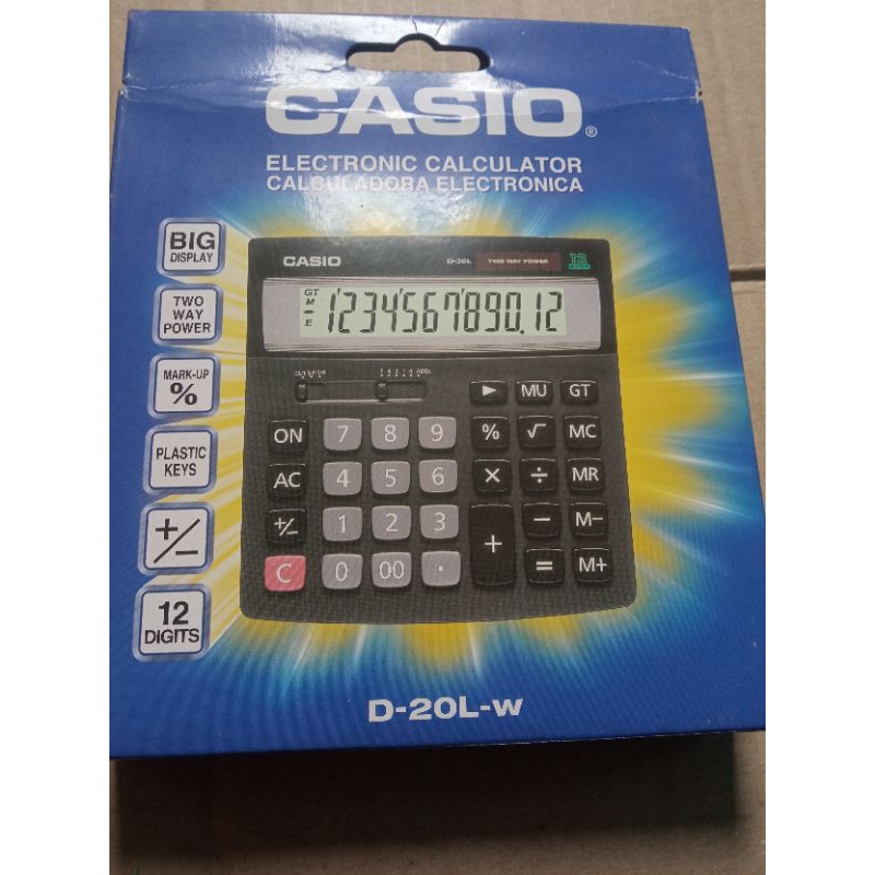 Jual CALCULATOR/KALKULATOR CASIO D-20L | Shopee Indonesia