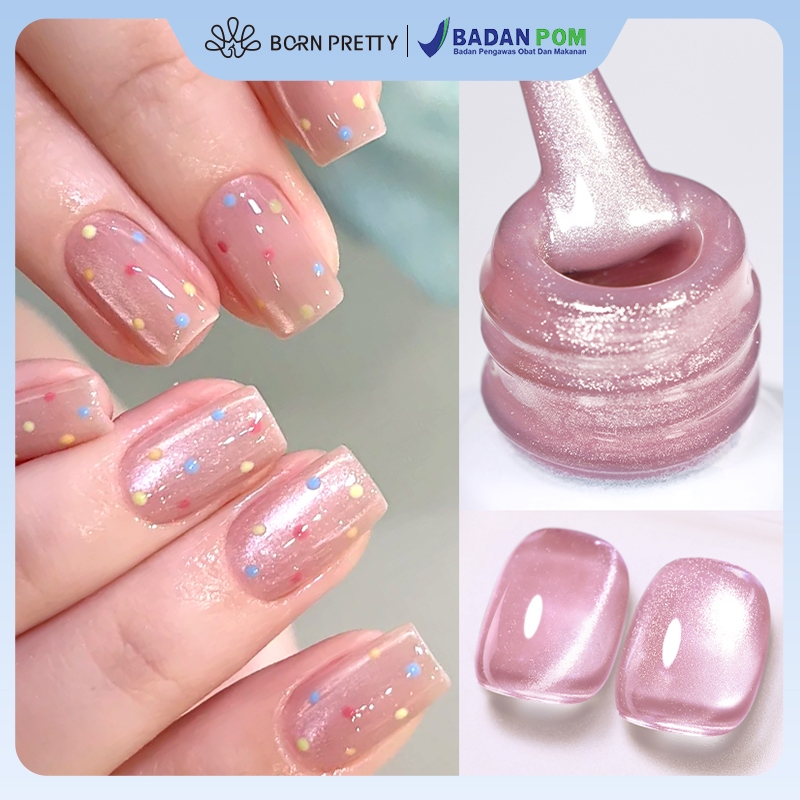 Jual [BPOM] BORN PRETTY Wave Point Water Light Cat Magnetic Gel Polish 10ml Nail Gel Polish ...