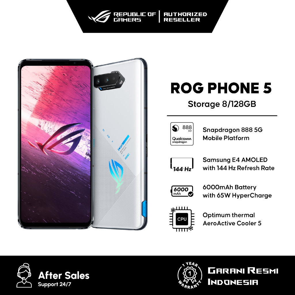 Jual ASUS - ROG PHONE 5 storage 12/256GB NEW - Garansi Resmi Indonesia | Shopee Indonesia