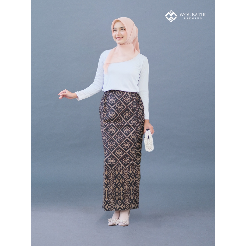 Jual WOUBATIK - Rok Batik Span KP 395 | Shopee Indonesia