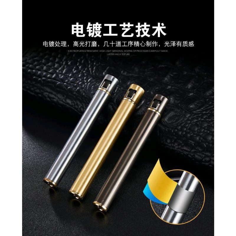 Jual korek api stick slim logam retro korek gas stik mini bisa di isi ...