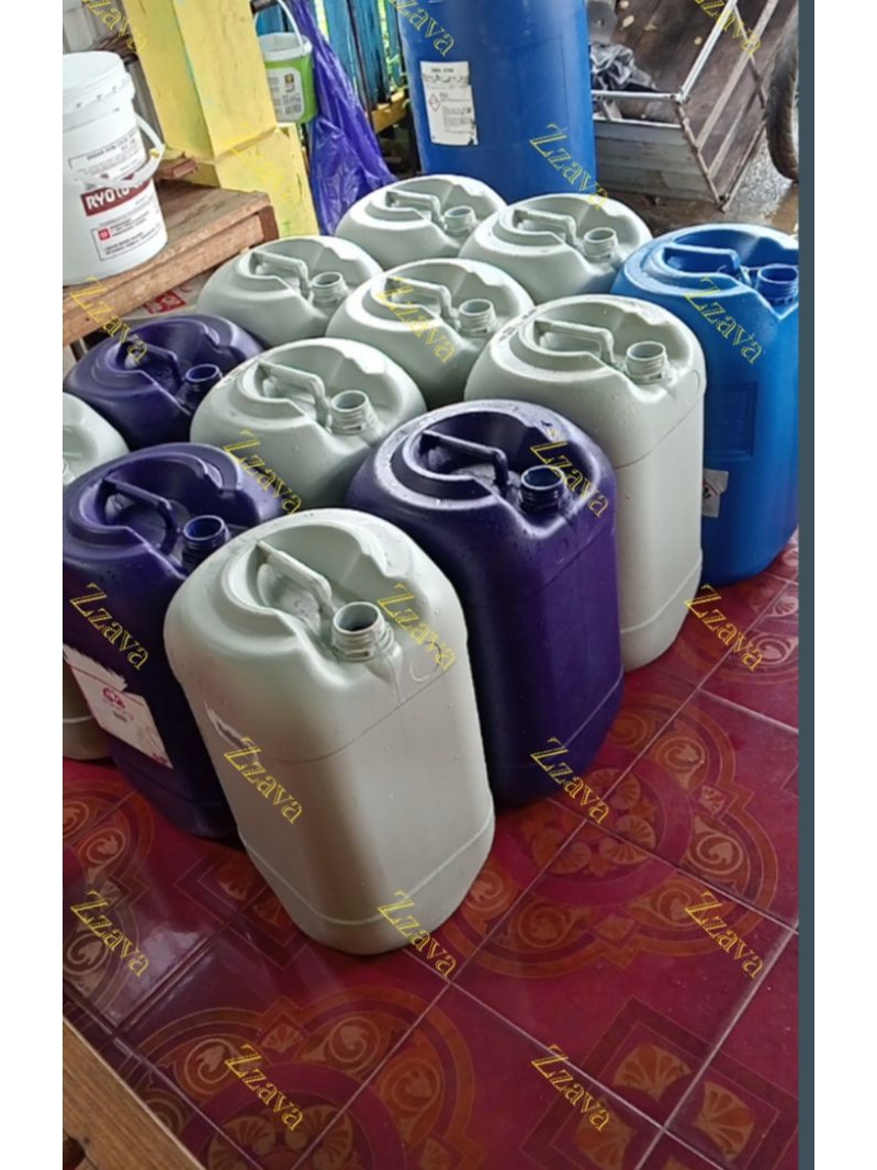 Jual Jerigen 35 liter Bekas / Teng bentuk Kapsul warna Biru (**lubang ...