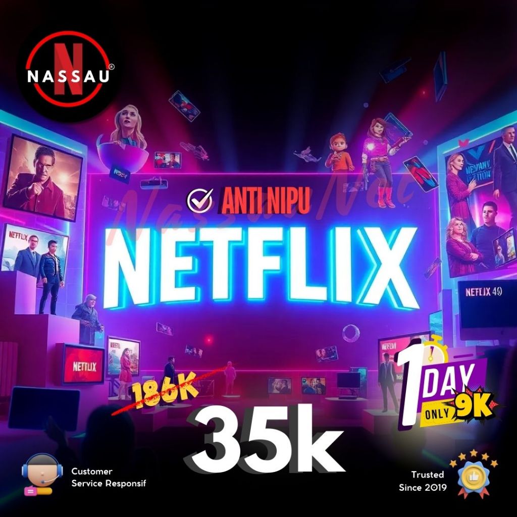 Jual NETFLIXX PERMIUM TANPA VPN 1 BULAN FULL UHD 4k ANTI ON HOLD 100% GARANSI N3 | Shopee Indonesia