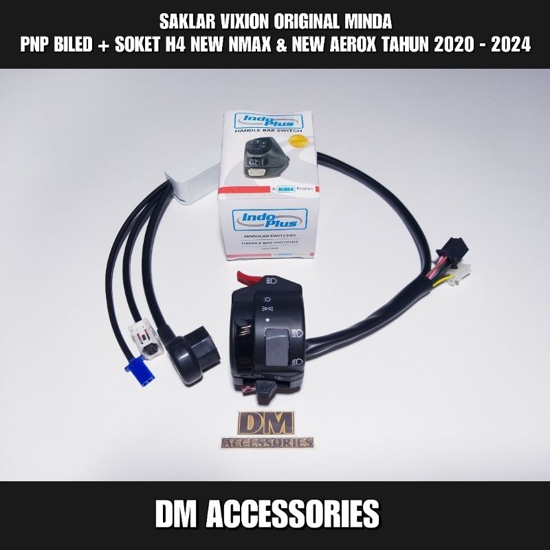 Jual SAKLAR VIXION ORIGINAL MINDA 100% PNP BILED + SOKET H4 NEW AEROX ...