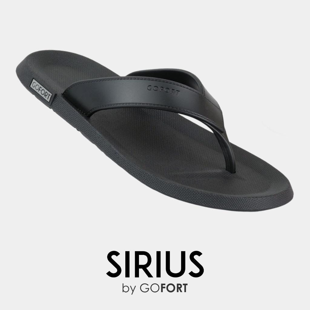 Jual Sandal Jepit Pria Keren GOFORT SIRIUS Sendal Japit Karet Hitam ...