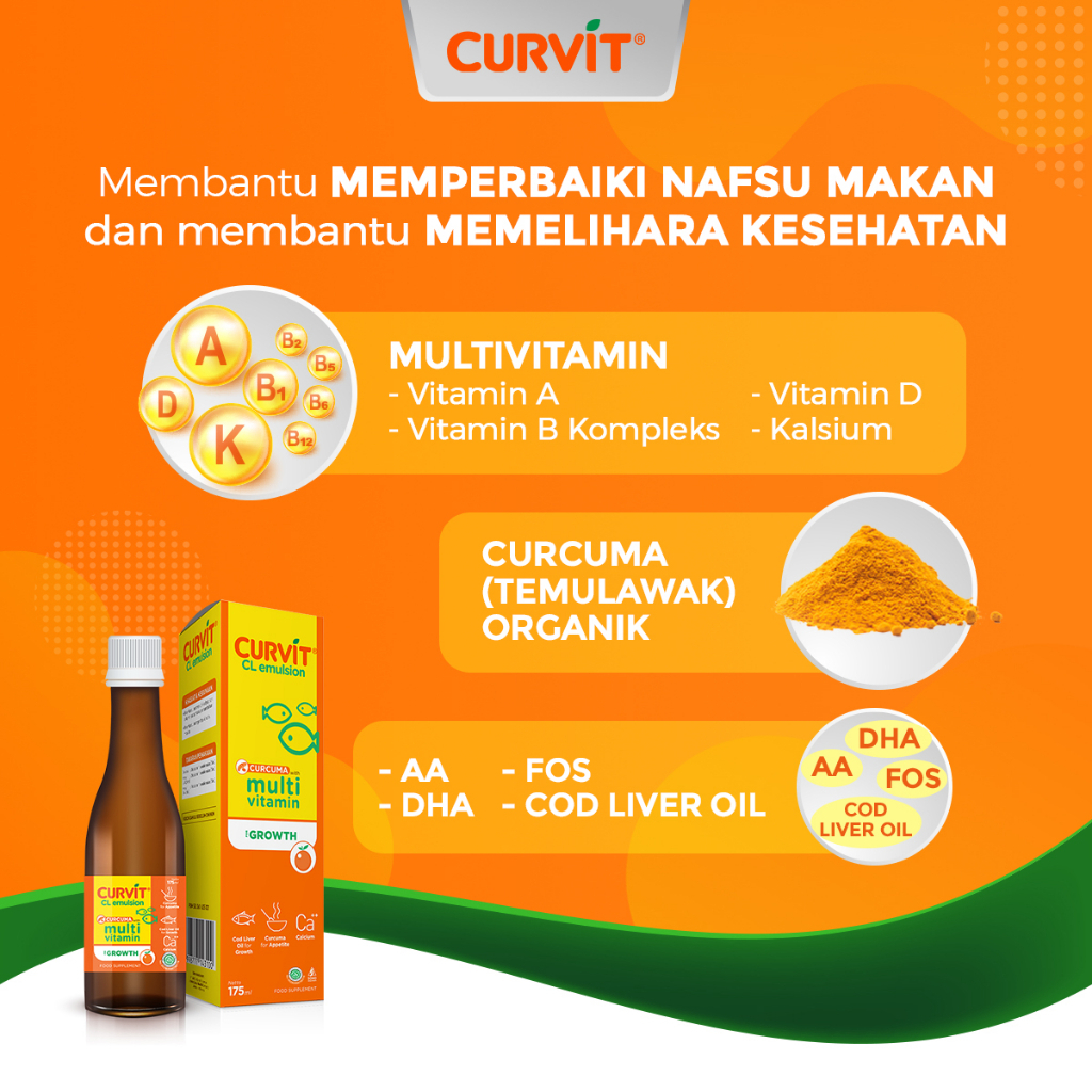 Jual CURVIT SYRUP MULTIVITAMIN 60 ML | Shopee Indonesia