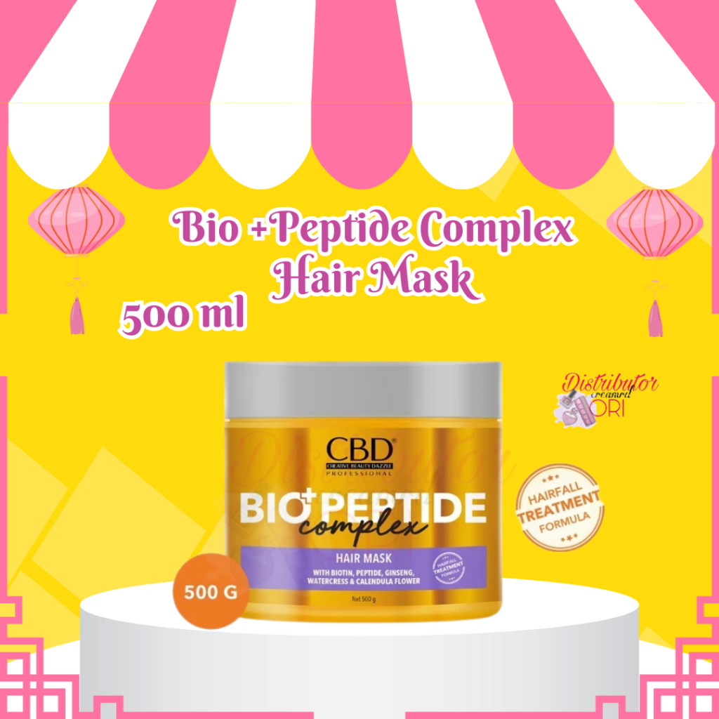 Jual CBD BIO+PEPTIDE COMPLEX HAIR MASK 500ml | BPOM | Shopee Indonesia