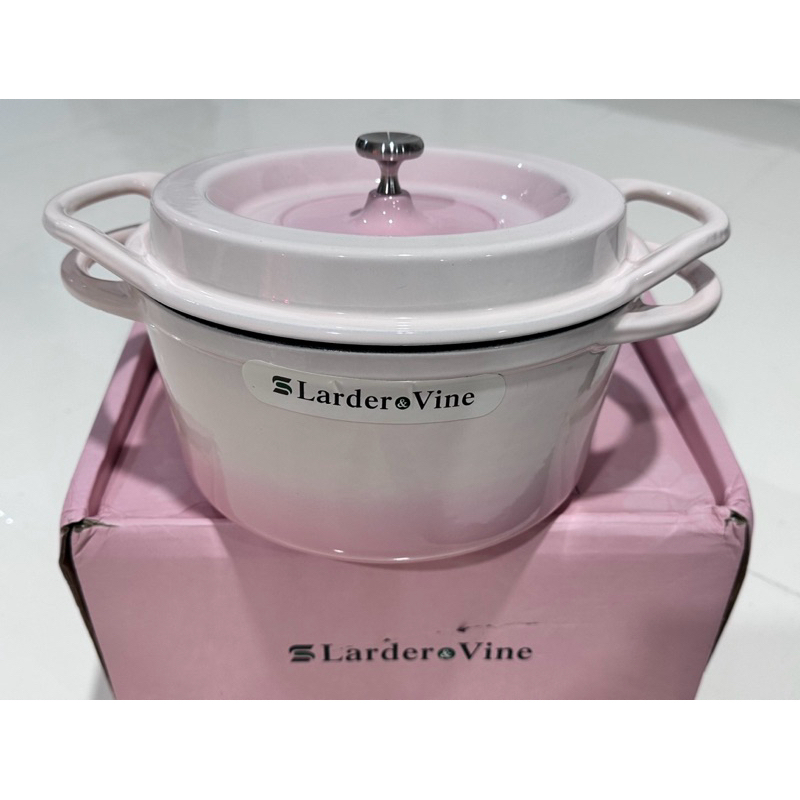 Jual Larder & Vine Cast Iron Dutch oven Panci cast iron enamel ORIGINAL diameter 23cm 3.5L ...