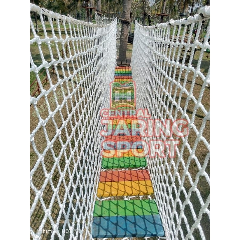 Jual jaring tali nilon 14mm jaring panjat jaring outbound jaring ...