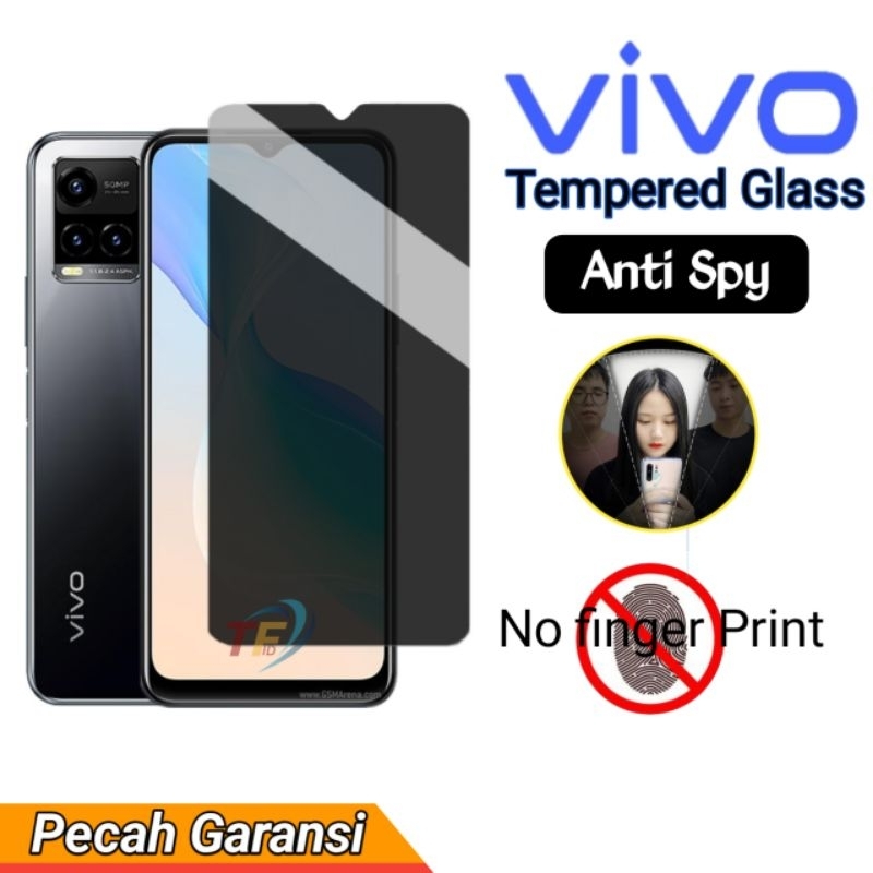Jual Tempered glass anti spy Vivo Y33 Y32 Y33s 2021 Y33s 5G Y33T Y35 2022 Y35 5G Anti Gores full ...