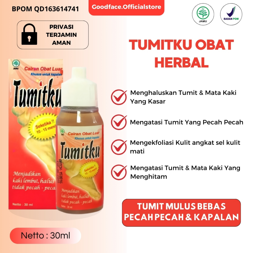 Jual TUMITKU 30ML - TUMITKU OBAT HERBAL PENGHALUS TUMIT 30ML ORIGINAL ...