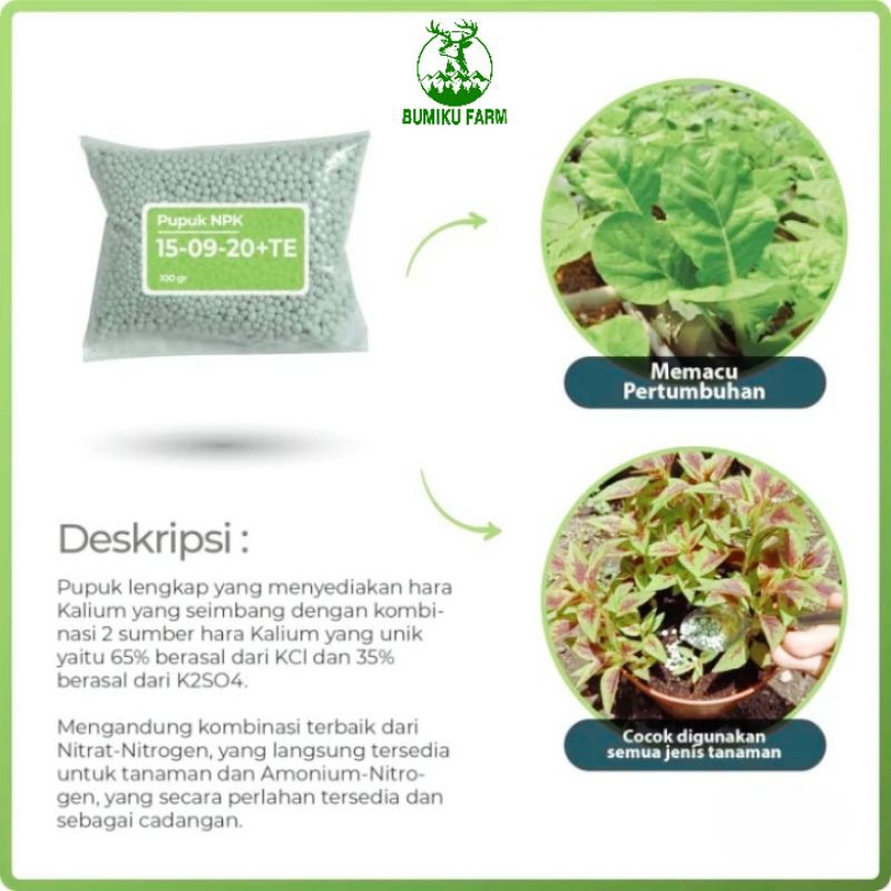 Jual Pupuk NPK Meroke Grower 15-09-20 TE 100gram | Shopee Indonesia