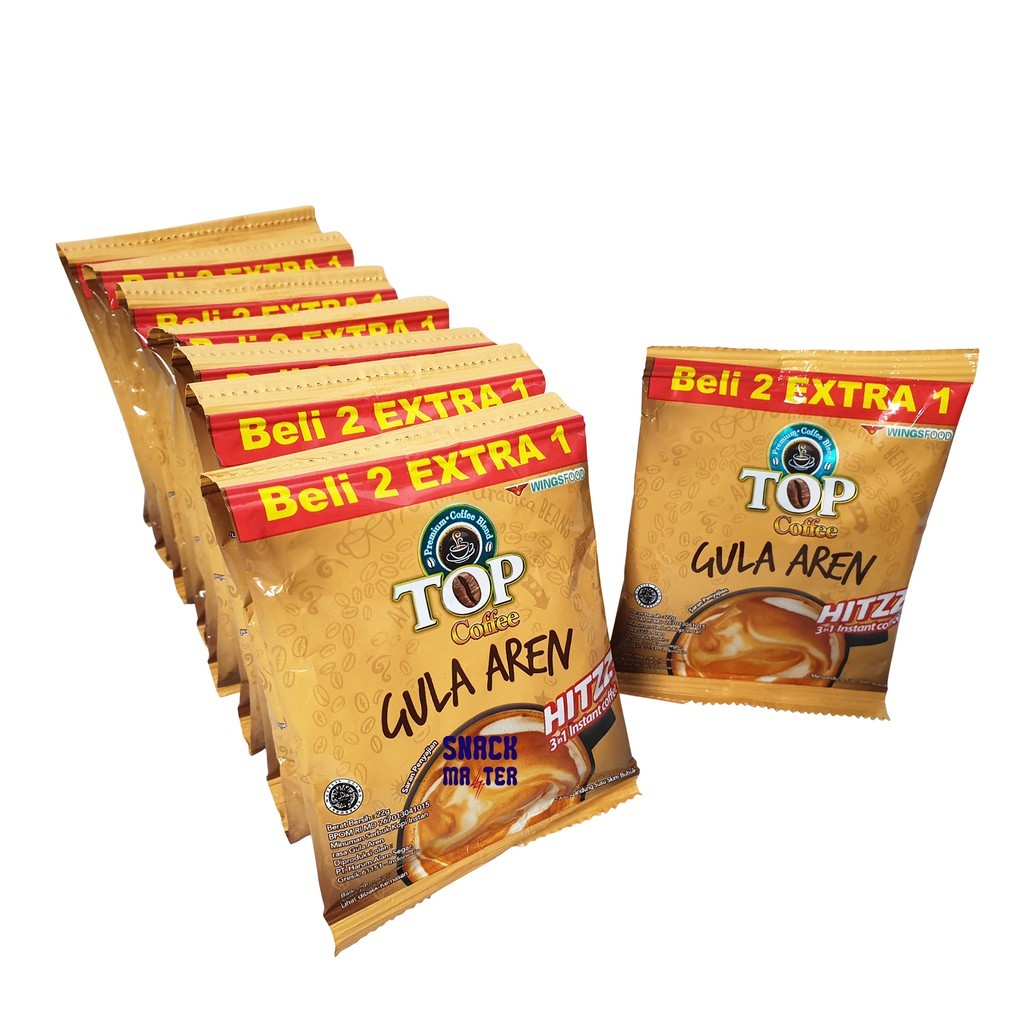 Jual kopi top gula aren 15 sachet x 22 gram (1 renteng) | Shopee Indonesia